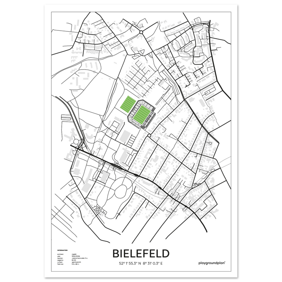 Poster Stadion Bielefeld – playgroundplan